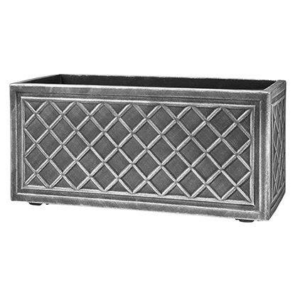 Doniczka zewnętrzna Lead Effect Trough - 70 cm - pewter - Sklep Świat ...