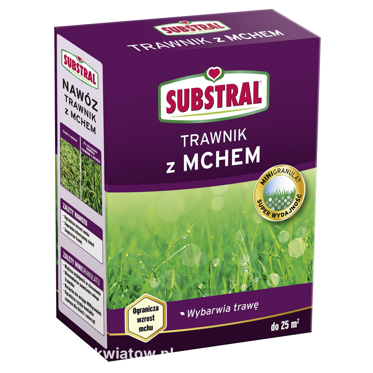 Nawóz do trawnika z mchem - długotrwały efekt - Substral - 1 kg - Sklep Świat Kwiatów | Dostawa ...